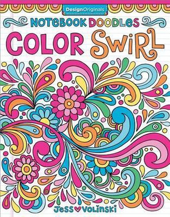 Notebook Doodles Color Swirl, Jess Volinski | 9781497200197 | Boeken | bol