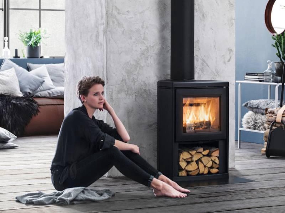 Keddy Houtkachel K700 - 6kW - zwart - gietijzer - H82/B56/D42 | bol.com