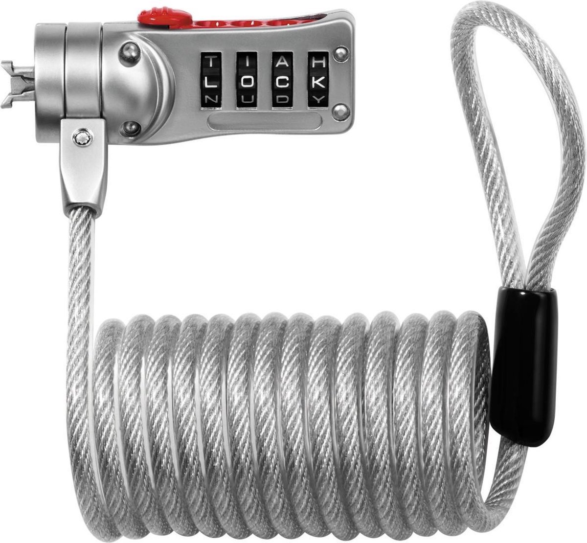 MASTER LOCK Computerslot met zelfoprollende kabel - woordcombinatie ...