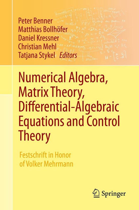 Numerical Algebra, Matrix Theory, Differential-Algebraic Equations and ...