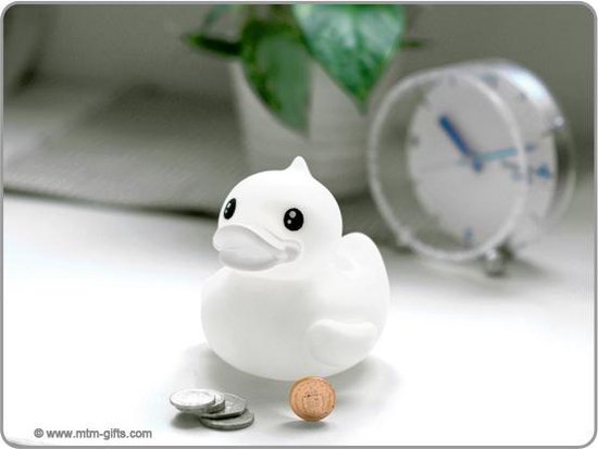 Bduck Spaarpot Eend Leuk Om Geld te Sparen Grappig Kids - Wit 9.5 cm | bol