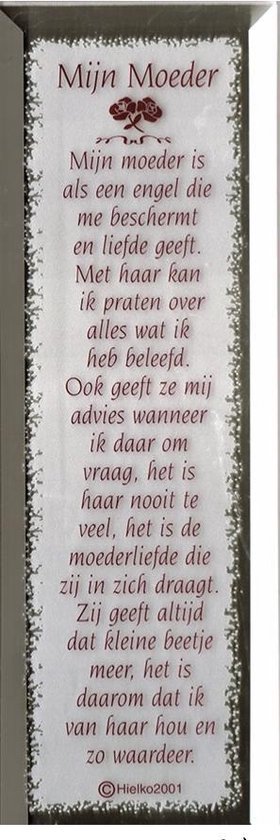 Tekst spiegel mijn moeder (Mijn moeder is als een engel die...) | bol