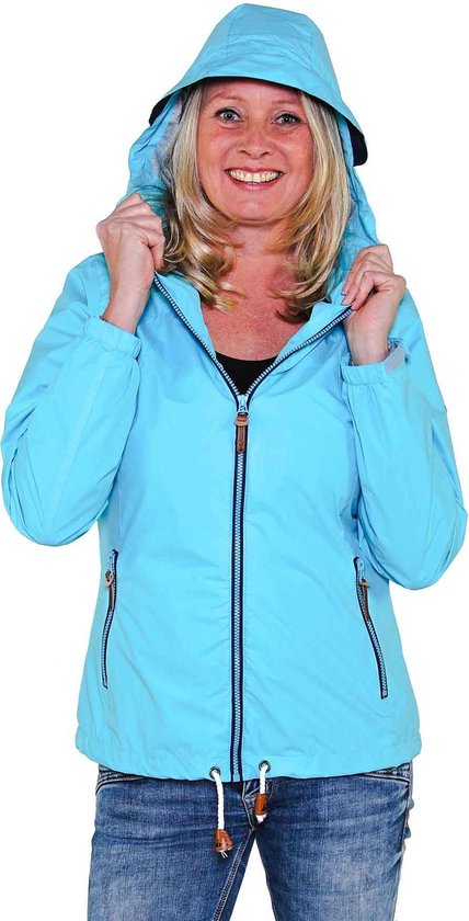 BJØRNSON Zomerjas Dames Blauw Aqua - Maat 46 - ANNA | bol