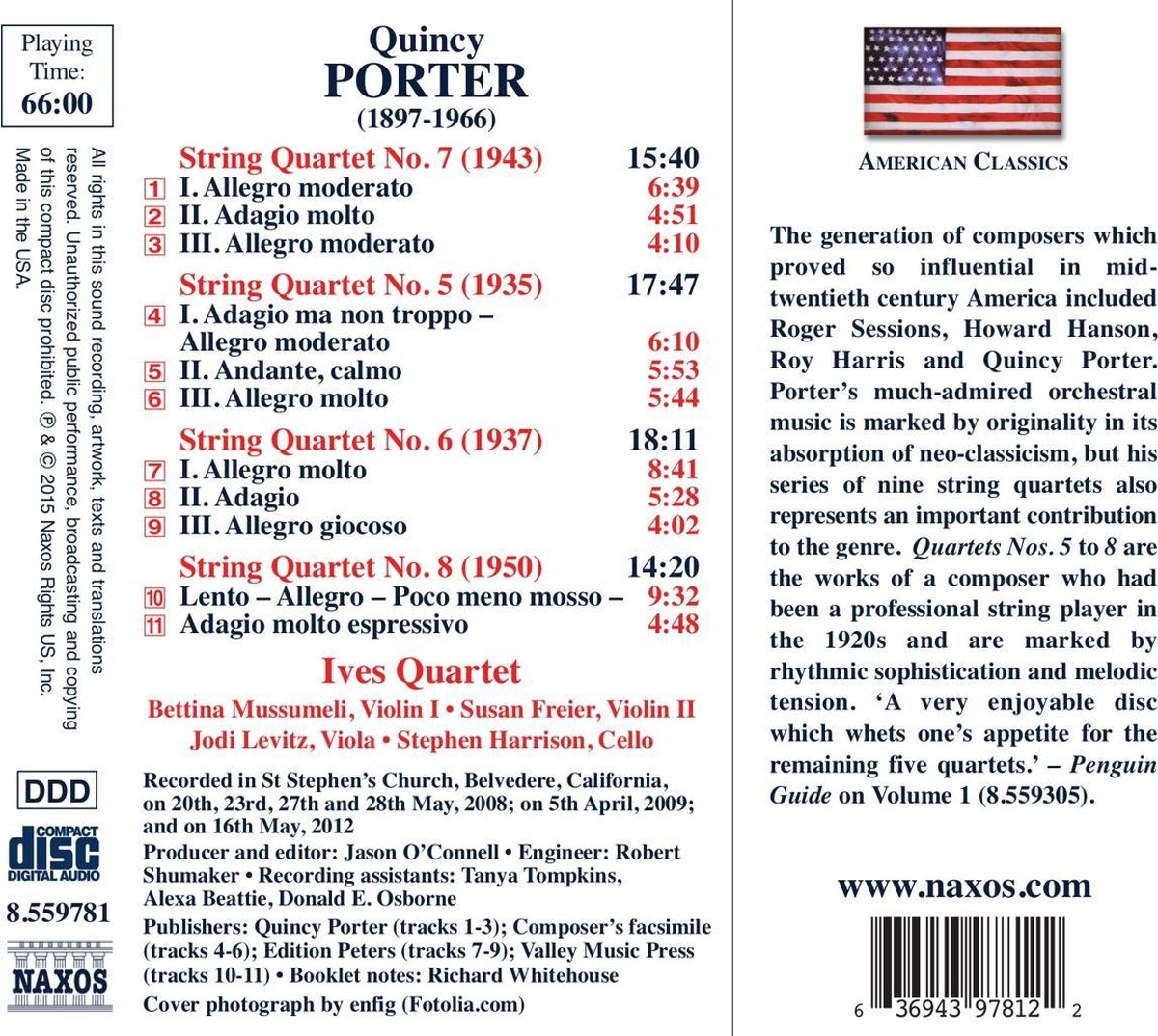 String Quartets Nos. 5-8, Ives Quartet | CD (album) | Muziek | bol.com