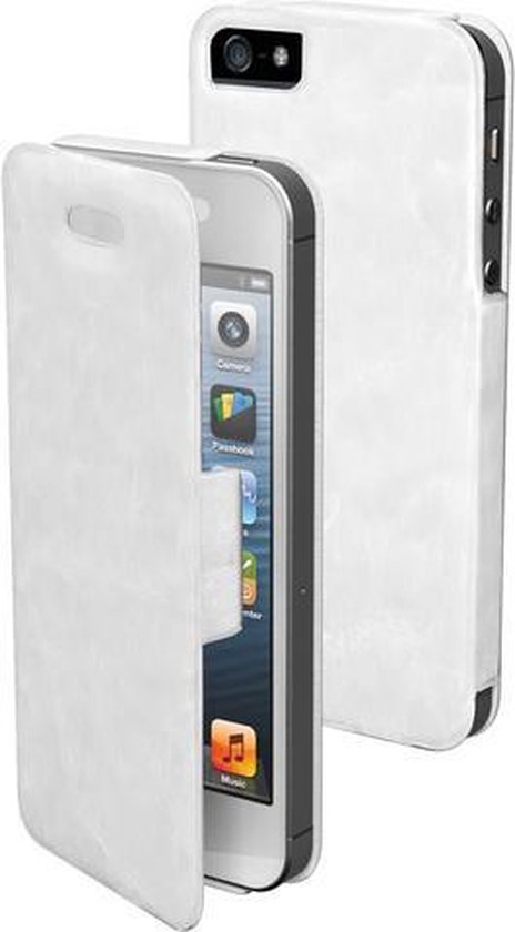 Muvit iFlip Folio Case White voor Apple iPhone 5S / 5 | bol.com