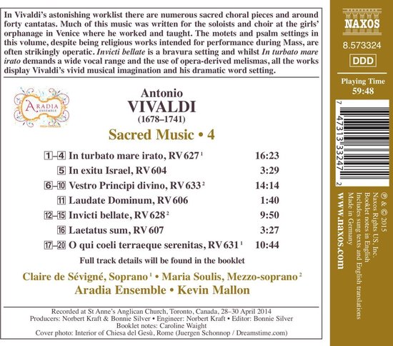 Aradia Ensemble & Kevin Mallon - Sacred Music Vol. 4 (CD), Aradia ...