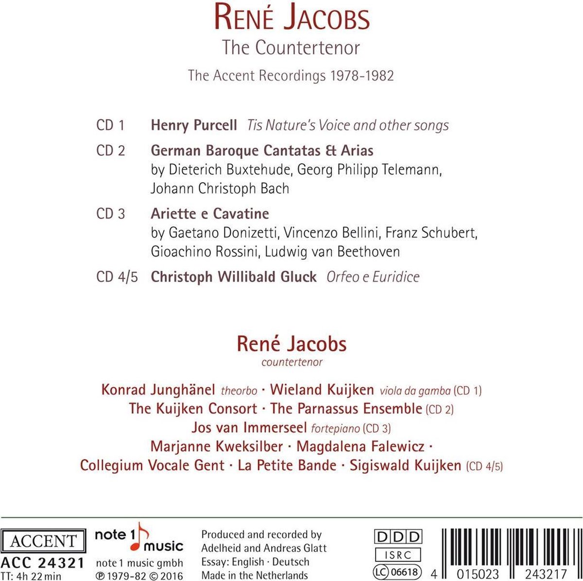 The Countertenor, Sigiswald Kuijken | CD (album) | Muziek | bol.com