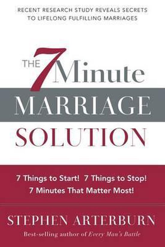 7 Minute Marriage Solution | 9781936034628 | Stephen Arterburn | Boeken | bol