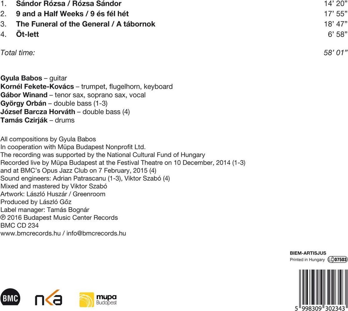 Makrokozmosz, Gyula Babos | CD (album) | Muziek | bol.com