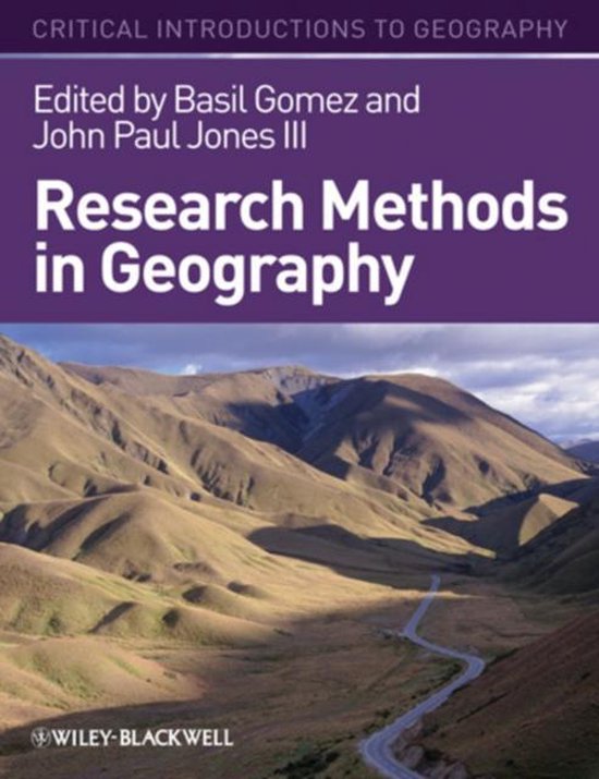 Research Methods In Geography | 9781405107105 | B Jones | Boeken | bol.com