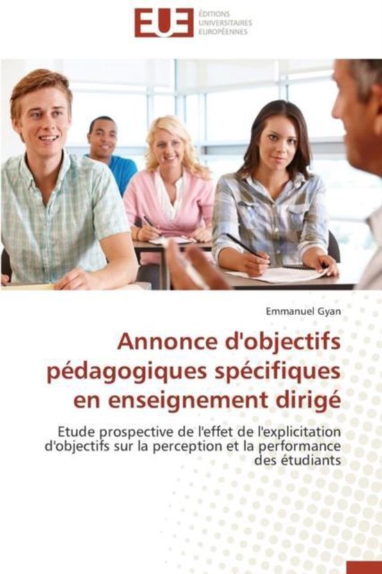 Omn.Univ.Europ.- Annonce d'Objectifs P dagogiques Sp cifiques En Enseignement Dirig ,... | bol.com
