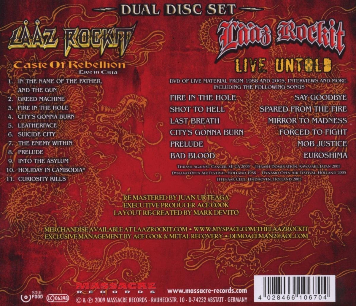 Taste Of Rebellion/Live Untold, Laaz Rockit | CD (album) | Muziek | bol.com