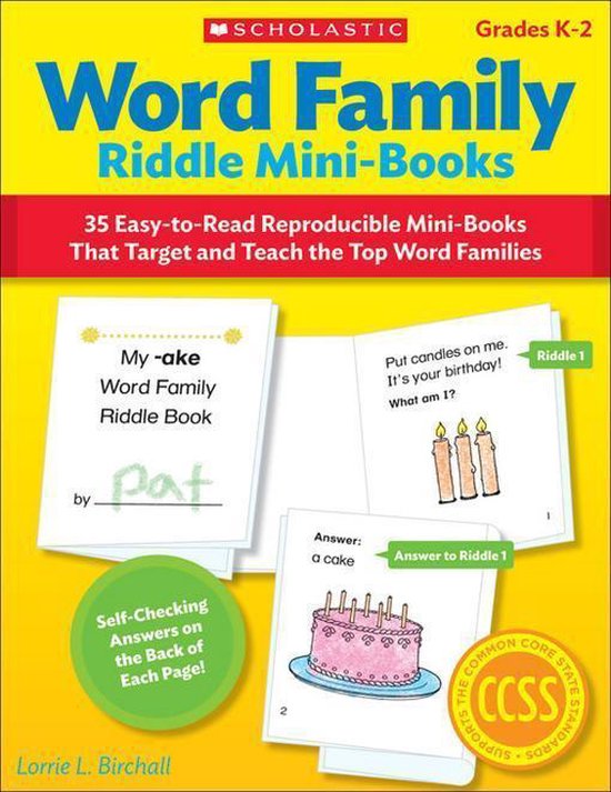 Word Family Riddle Mini-Books: 35 Easy-to-Read Reproducible Mini-Books ...