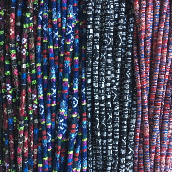 Set van 4 brillenkoorden| Hipster/Inka style| Roze| Zwart-wit ...