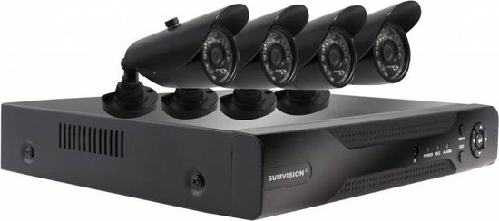 Sumvision Oracle HD 720 p camerabeveiligingssysteem met 4 camera's ...