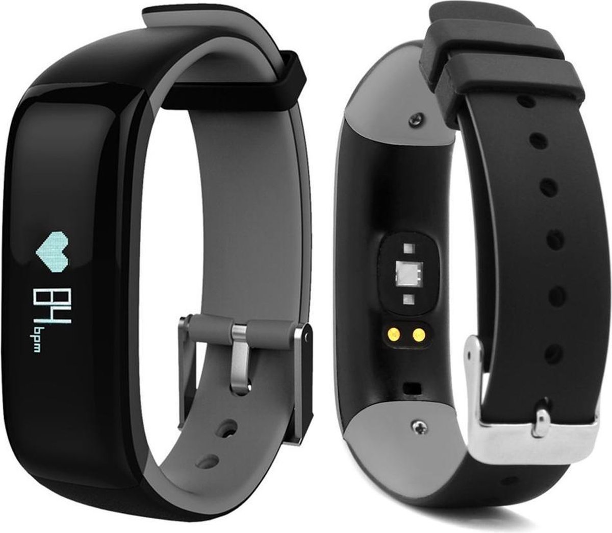 Activity Tracker P1 met hartslagmeter - Stappenteller - Blauw - Pols 14 ...