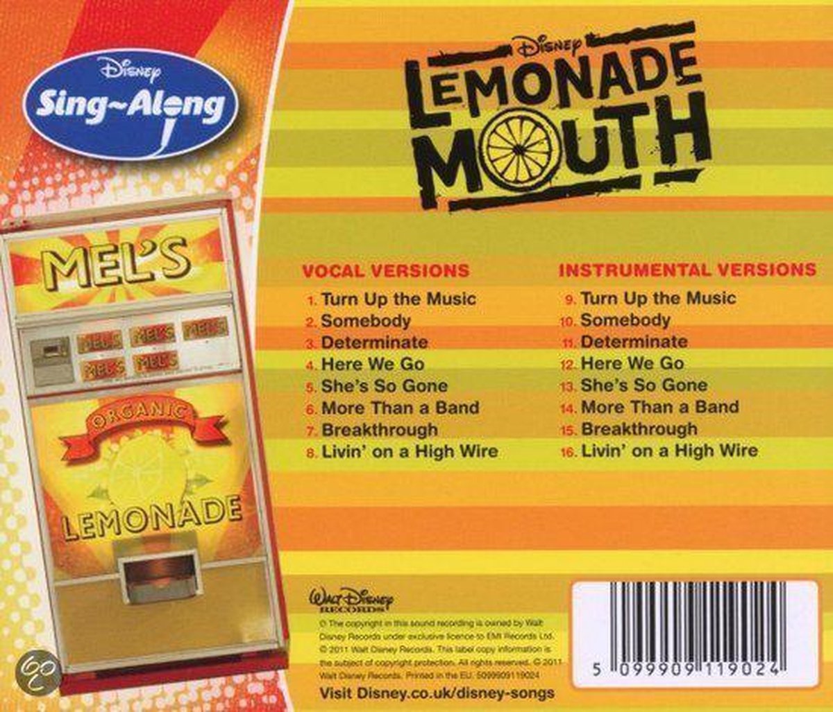 Disney Singalong: Lemonade Mouth, Disney | CD (album) | Muziek | bol.com