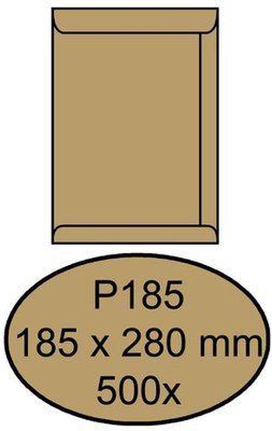 Akte Envelop P185 Bruinkraft 180660 | bol