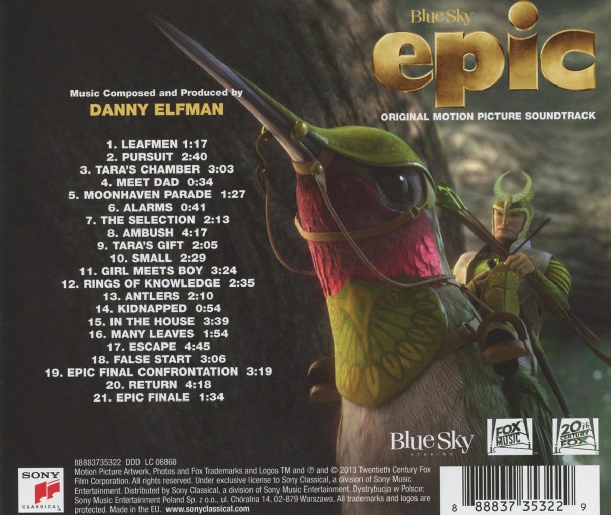 Epic [Original Motion Picture Soundtrack], Danny Elfman | CD (album ...