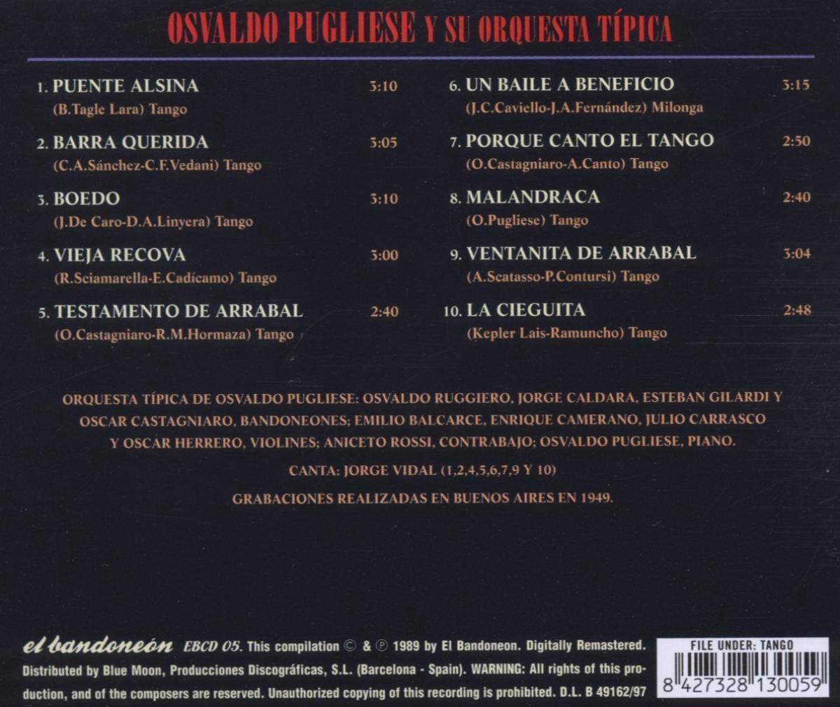 Su Orquesta Tipica 1949, osvaldo pugliese | CD (album) | Muziek | bol.com