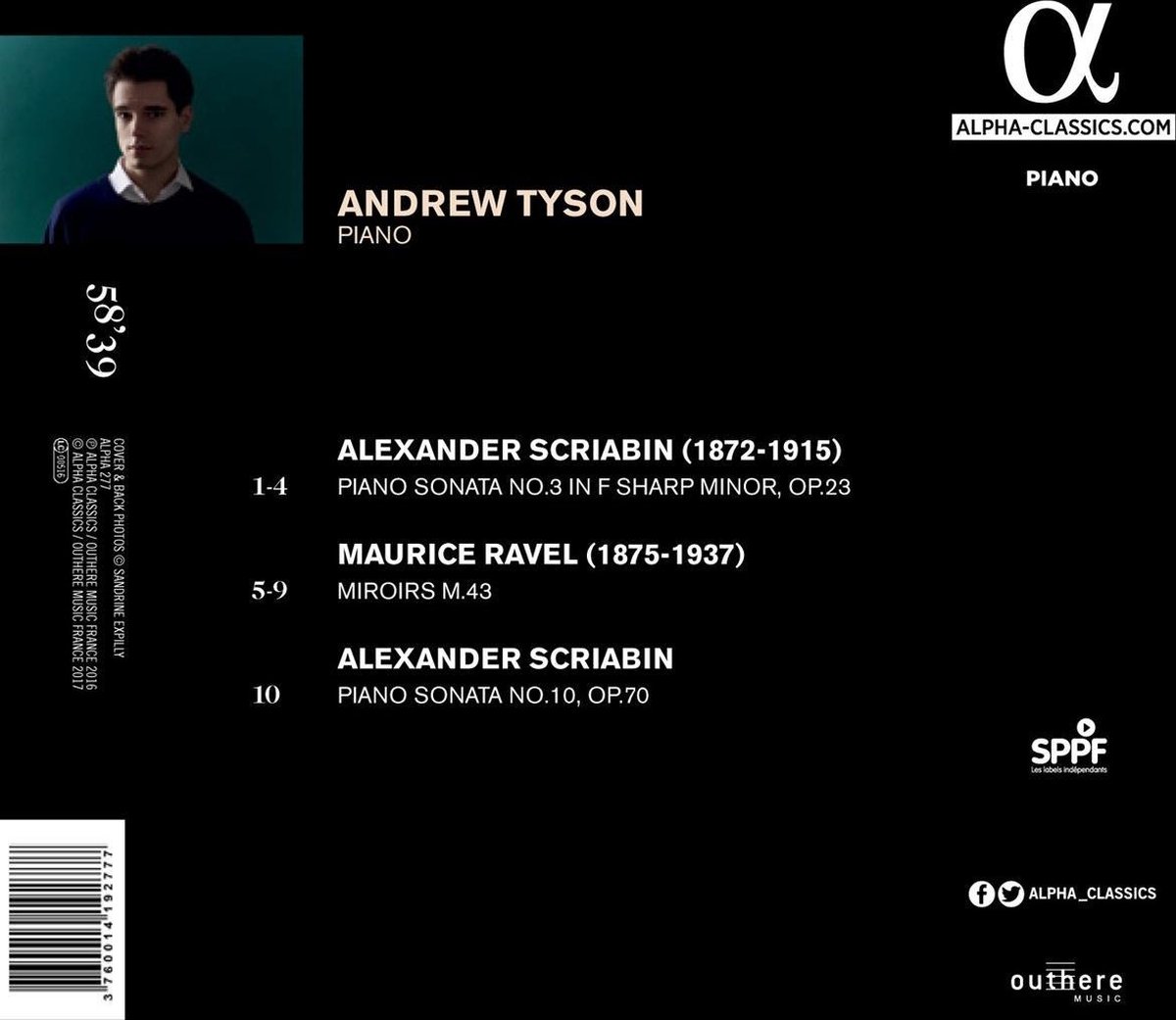 Andrew Tyson - Miroirs (CD), Andrew Tyson | Muziek | bol