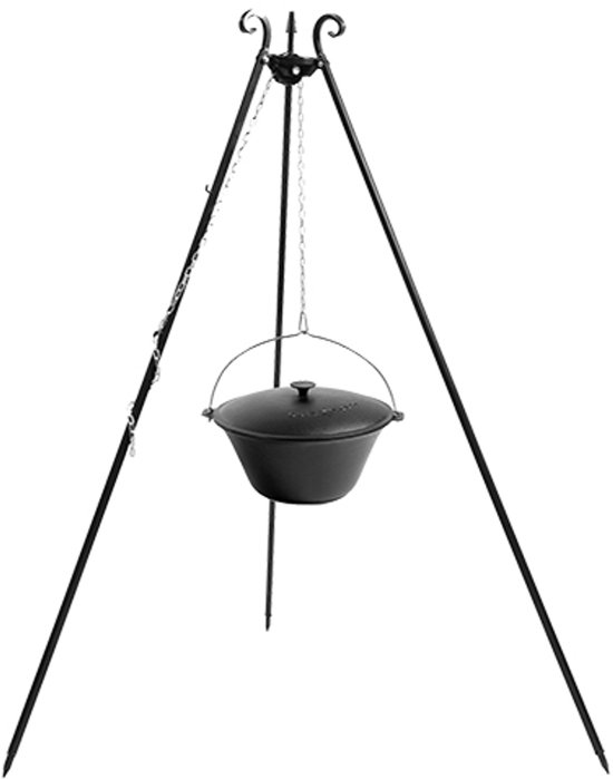 Driepoot 180 cm met gietijzeren pot | bol