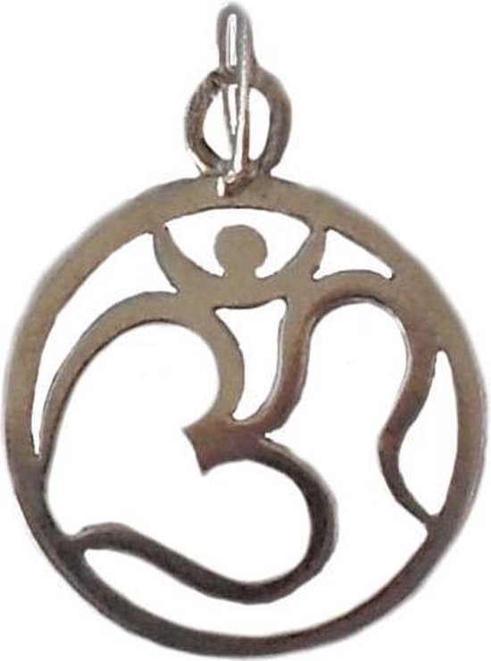 Zilveren hanger Ohm, large, NL text | bol