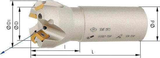 Schachtfrees Z4, met IK 45°, D 32mm | bol