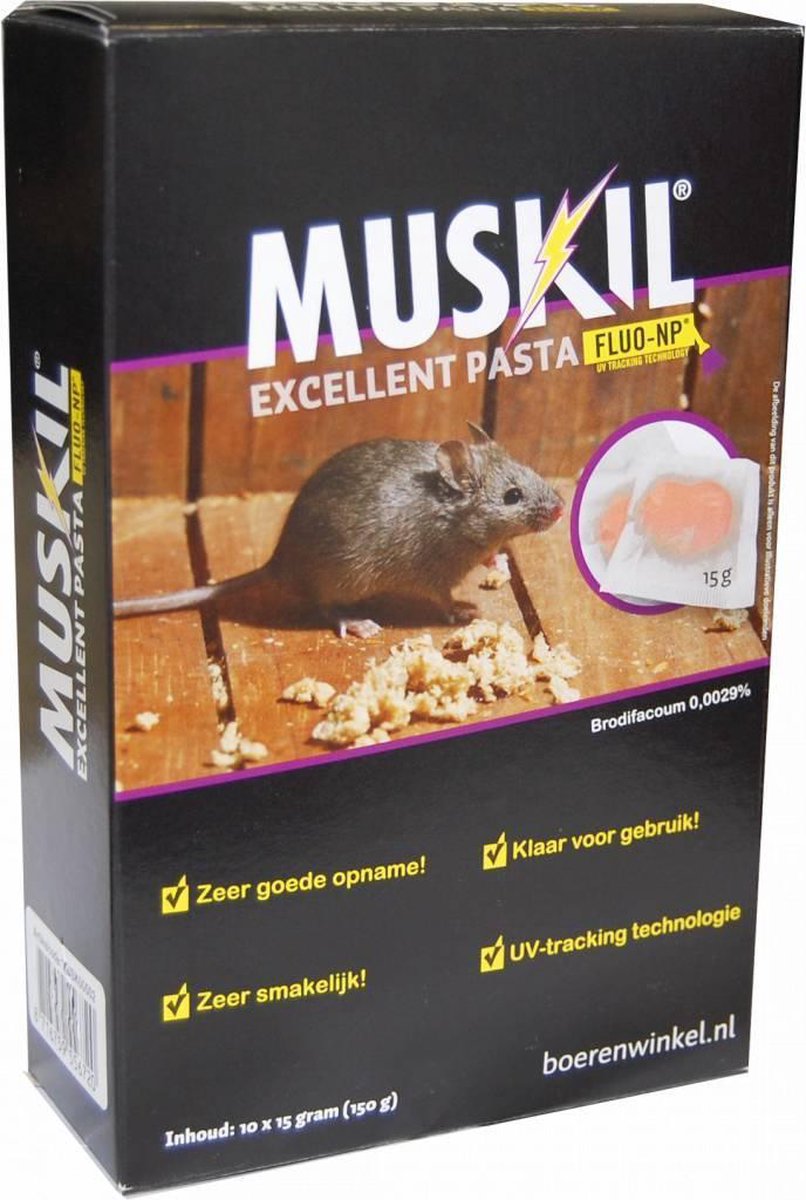 Muskil Pasta ratten en muizengif 150 gram | bol.com