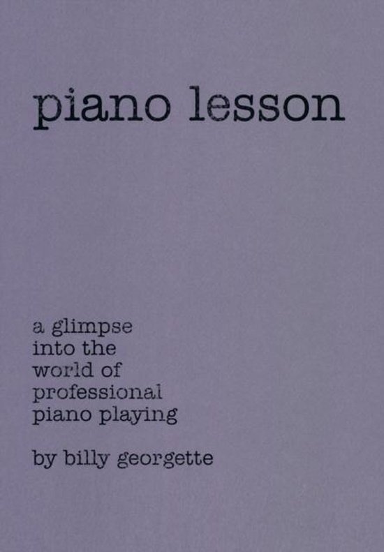 Piano Lesson, Billy Georgette | 9781493160211 | Boeken | bol