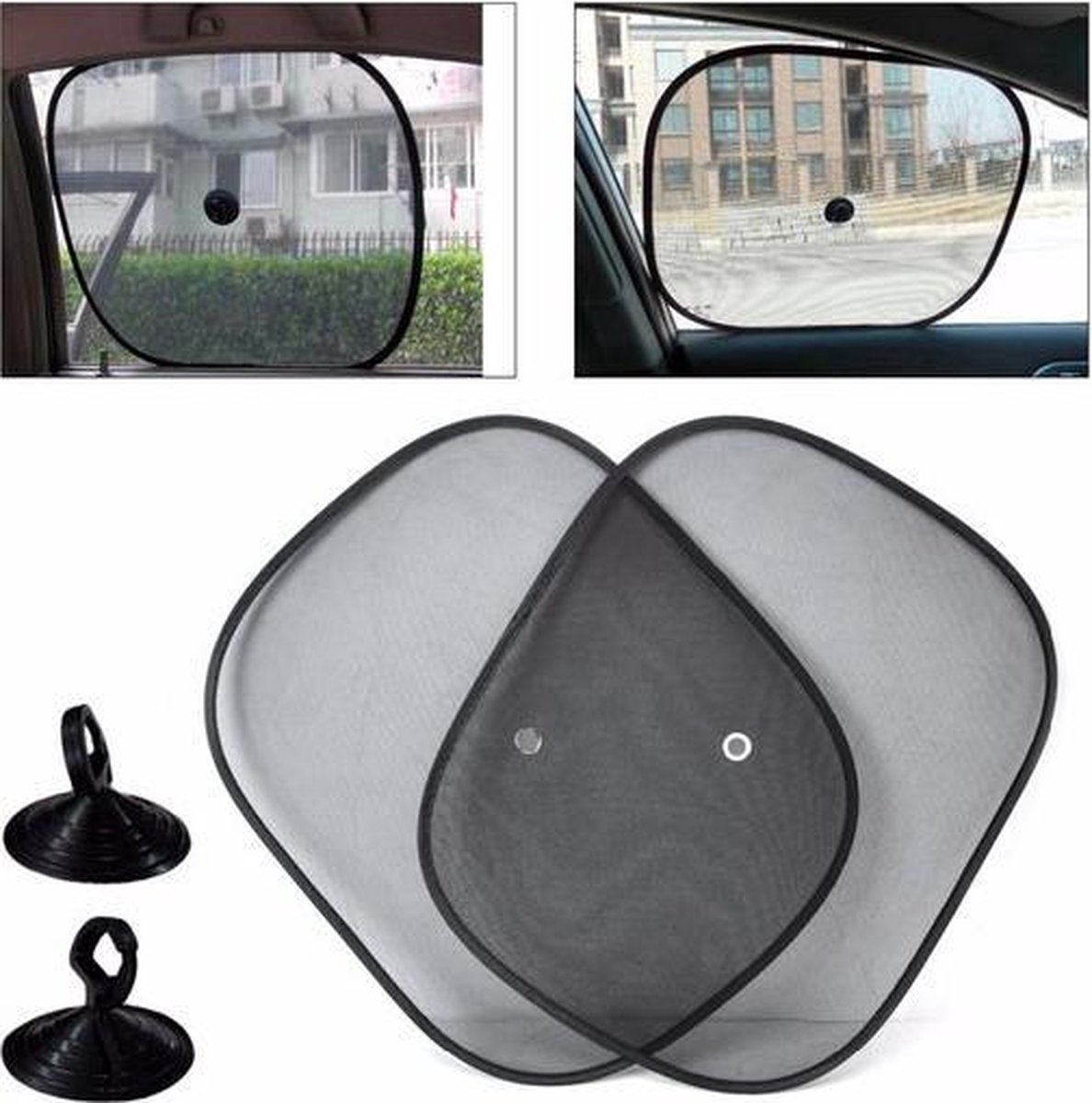 Zonnescherm / Zonwering Auto - UV Protectie - 2 Stuks Autozonwering ...