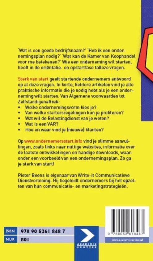 Sterk Van Start, Pieter Beens | 9789052618487 | Boeken | bol