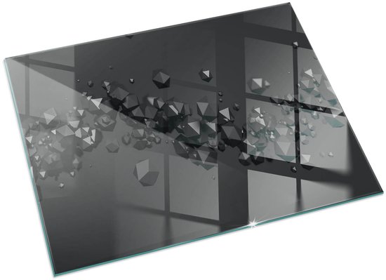 Tulup Kachel Vloerplaat - Abstracte wolk van vaste stoffen Onderplaat ...