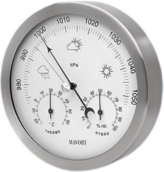 Weerstation - Analoog Weerstation - Barometer - Thermometer ...
