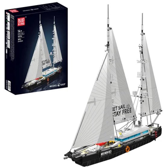 Mouldking - Zeilboot - Jacht - Bouwset - Bouwstenen - past op bekende blokjes | bol