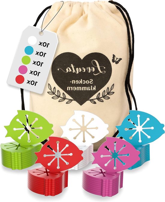 Socks Clamps (50 Pieces) for Washing Machine and Dryer - Best Grip Sock ...