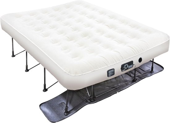 Luchtbed met Frame en Rolkoffer - Zelfopblazend Opblaasbaar Bed voor ...