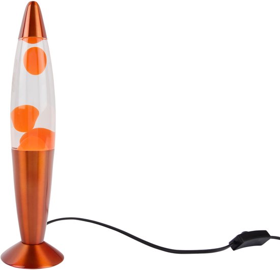 Leitmotiv - Lavalamp - Oranje - Lamp (inclusief) - Robuust en Stevig | bol