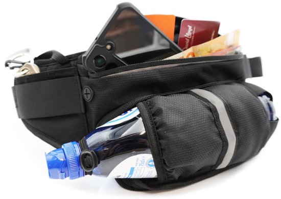 Dutch Shield Wandel heuptas met bidonhouder - Running belt ...