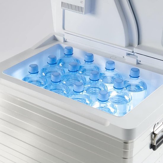 Draagbare elektrische aluminium koelbox 39 liter 12 V en 230 V voor auto vrachtwagen... | bol