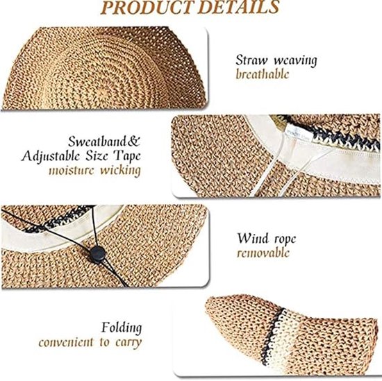 Hoed - Modieuze zonnehoed voor dames - Zomer - Strohoed - Dames ...