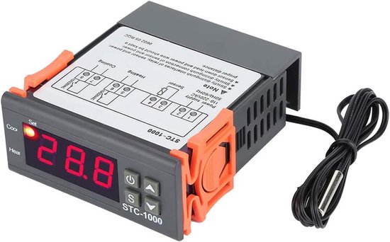 Temperature Controller - STC-1000 DC 220V - Digitale Thermostaat - Microcomputer -... | bol
