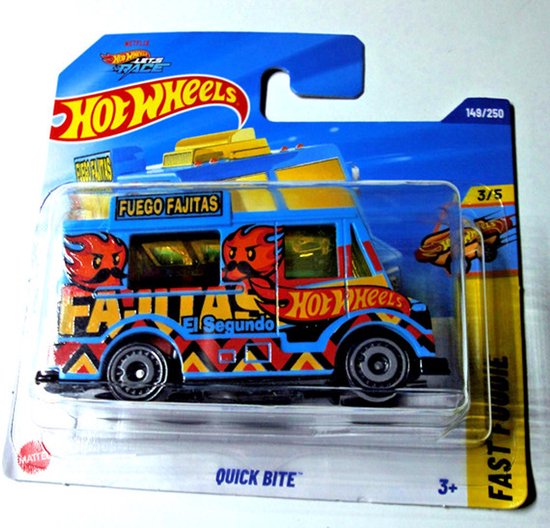HOT WHEELS QUICK BITE FUEGO FAIJTAS EL SEGUNDO FOOD TRUCK ART COLOR 149/250 HW FAST... | bol