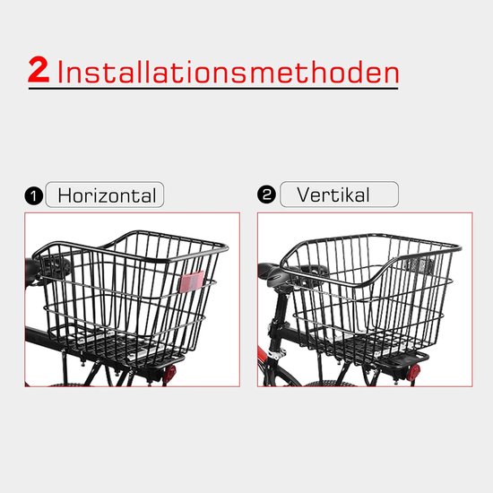 Equivera Fietsbak - Fietsmand - Fietskrat - Fiets Mand - Fietsmanden ...