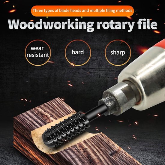 Allecto Plus - Set van 10 houtfrezen voor boormachine, ideaal voor ...