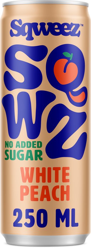SQWZ Sqweez White Peach No Added Sugar 250ML | bol