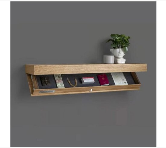 WNHB® Verborgen Kluis in Zwevende Plank - Geheime Opbergruimte voor ...