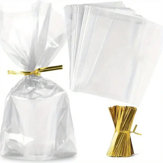 50x Uitdeelzakjes - 15x 20 Cm |transparant | Plastic Zakjes ...