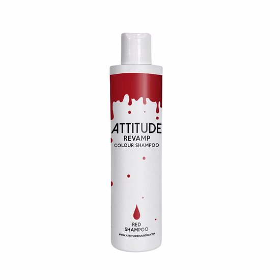 Attitude Hair Dye - Revamp Red Colour Shampoo Kleurbeschermende shampoo ...