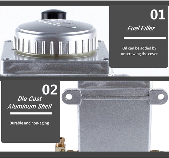 Allecto Plus - Handmatige Smeerpomp voor Smeerolie met Dubbele ...